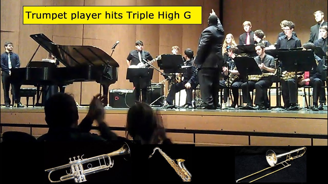 Give It One | Trumpet player hits Triple High G | Allen High School ...
