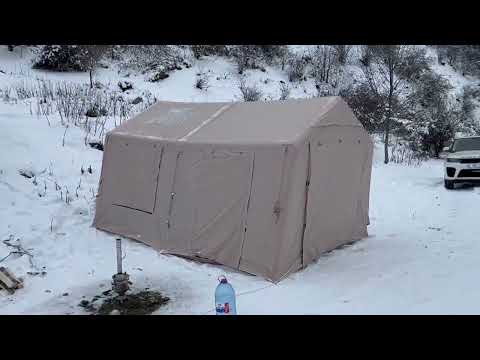 QARLİ HAVADA KAMP HƏYATİ VƏ SAKİT TƏBİƏT ÇOX HÜZUR VERİCİDİR⛺️❄️