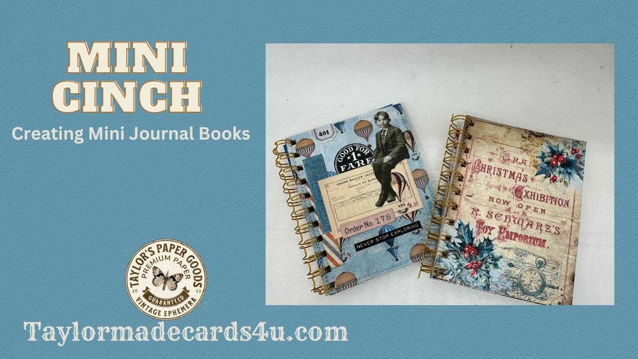 Mini Cinch - Journal Books - YouTube