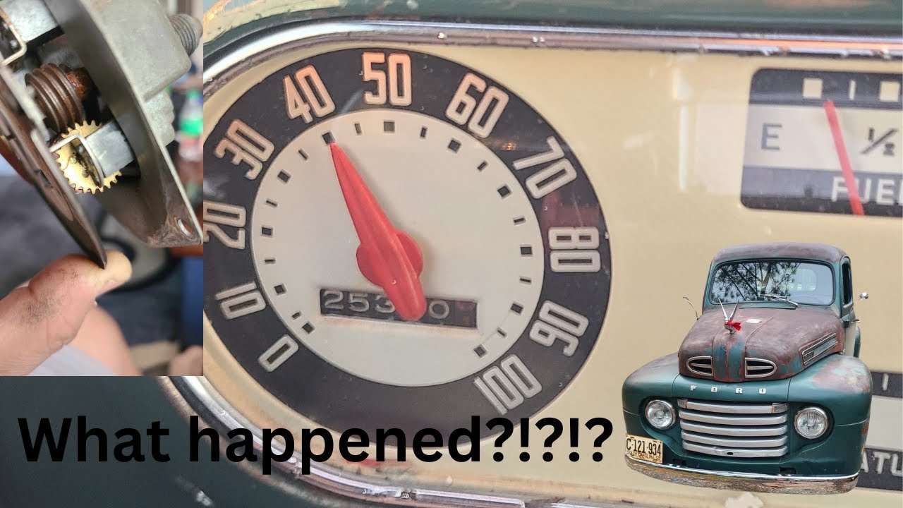 Speedometer Gone Wild!! 1950 Ford F1 Gauge Diagnosis and Repair - YouTube