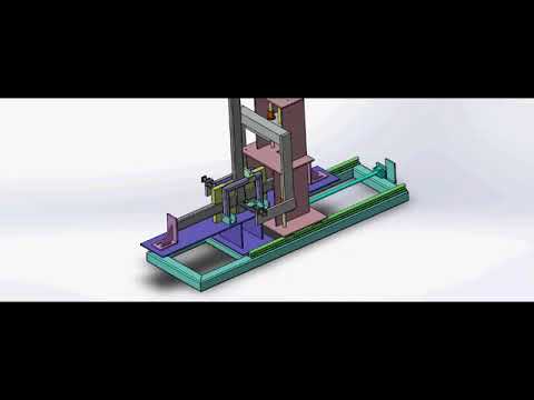 Welding fixture motion simulation using Solidworks - YouTube