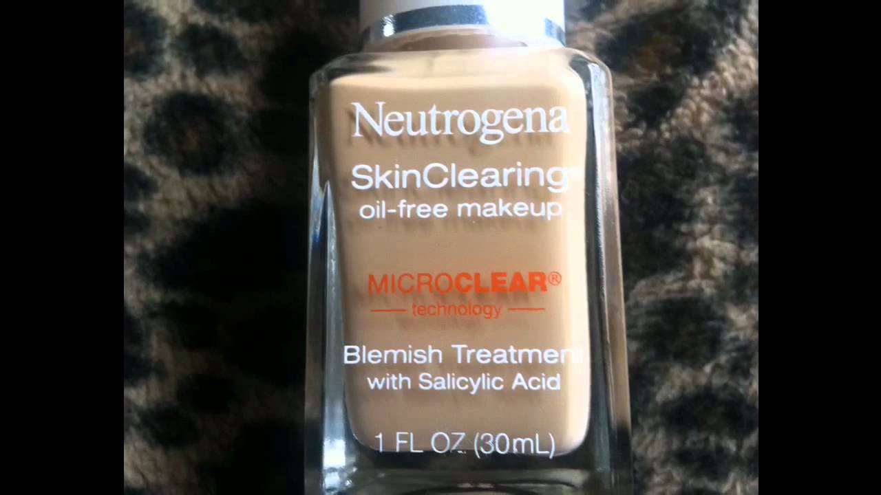Neutrogena Skin Clearing Oil Free Makeup Microclear, Natura - YouTube