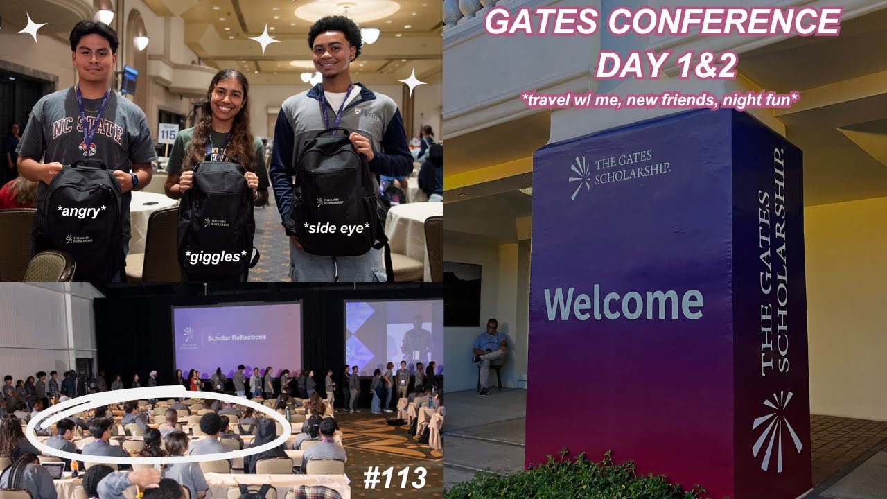 GATES CONFERENCE DAY 1&2 *travel w/ me, new friends, night fun* - YouTube