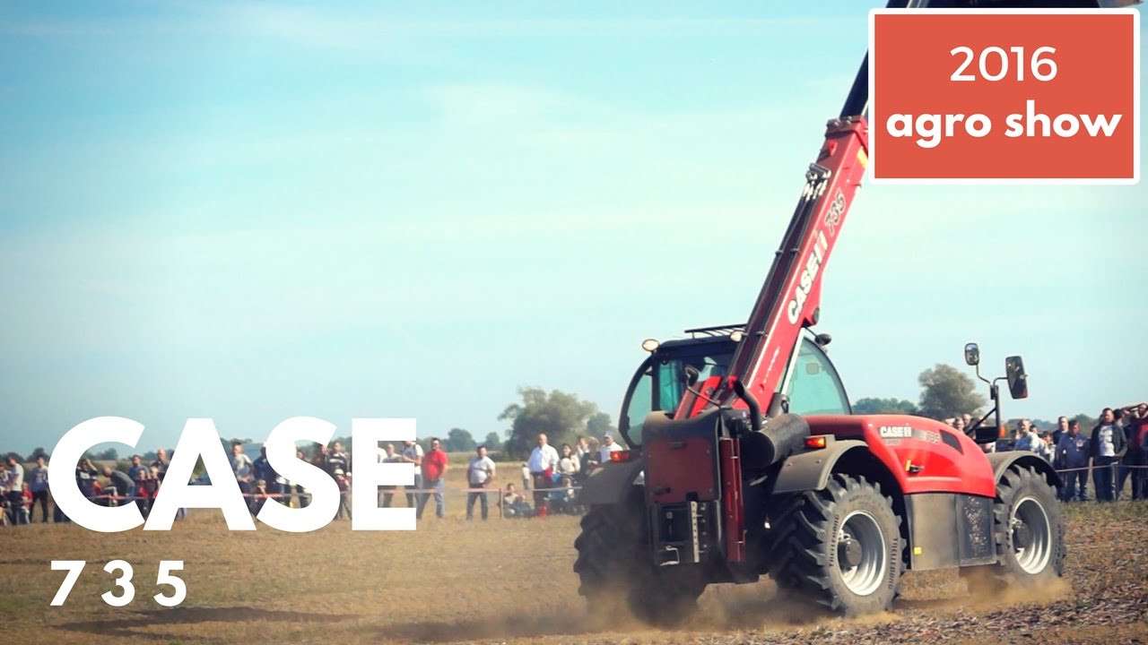 Ładowarka teleskopowa CASE 735 na Agro Show 2016 - YouTube
