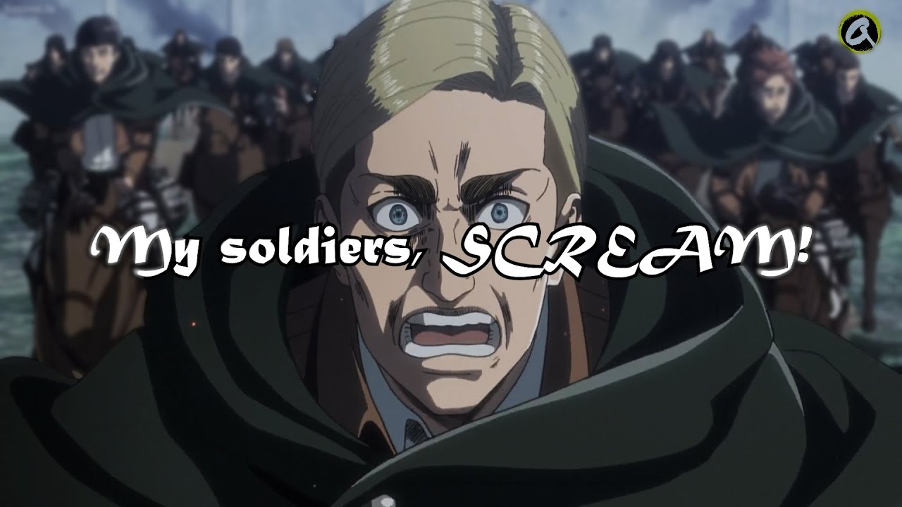 Erwin Smith's Last Words | My Soldiers SCREAM! (sub) | Attack On Titan ...