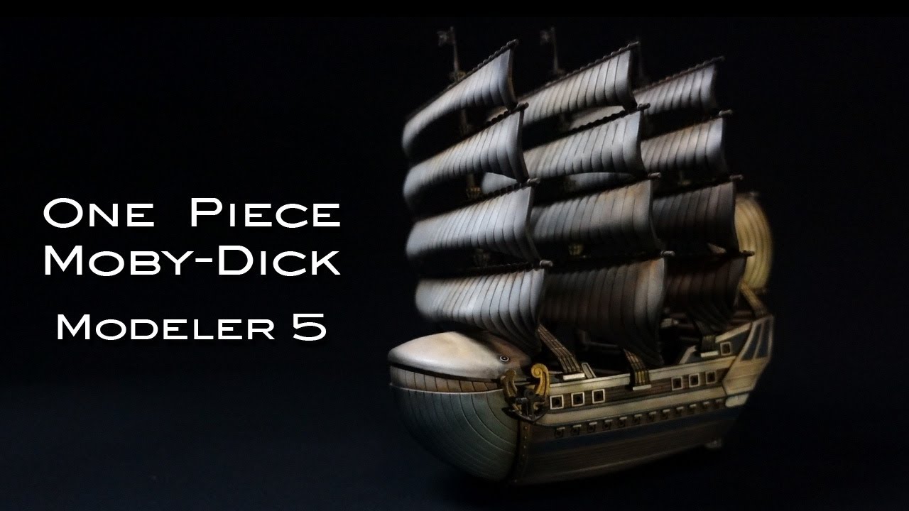 One Piece Anime Ship Moby Dick Model Kit Grand Ship Collection Bandai ...