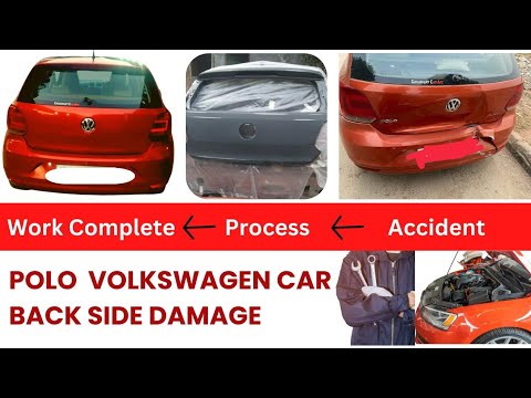 how to repair Volkswagen Polo back side damage - YouTube