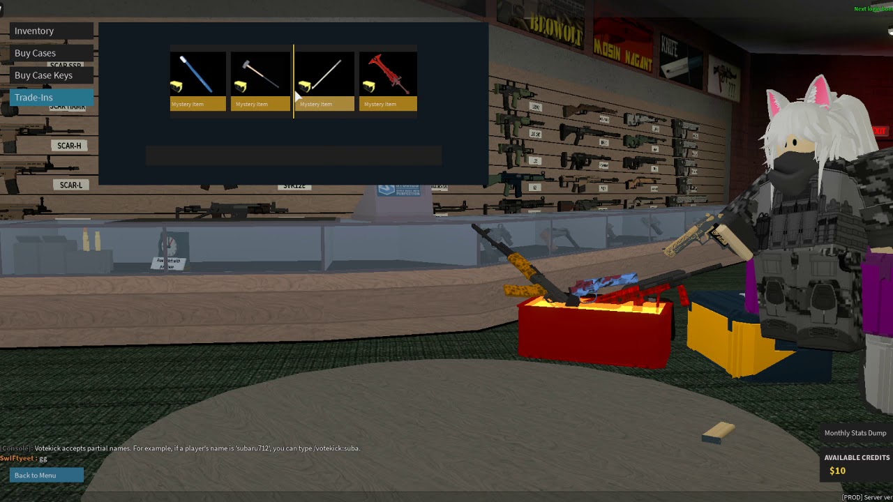 Trading In Skins For A LEGENDARY CHEST!!! |Phantom Forces| - YouTube