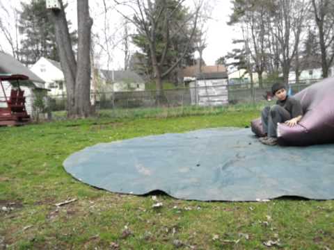 fun with a waterbed mattres - YouTube