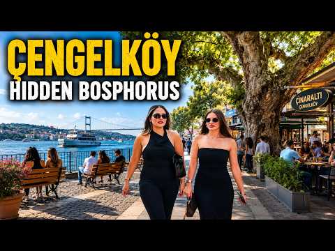 Çengelköy Istanbul 4K Walk | Historic Bosphorus Streets, Çınaraltı & Local Life