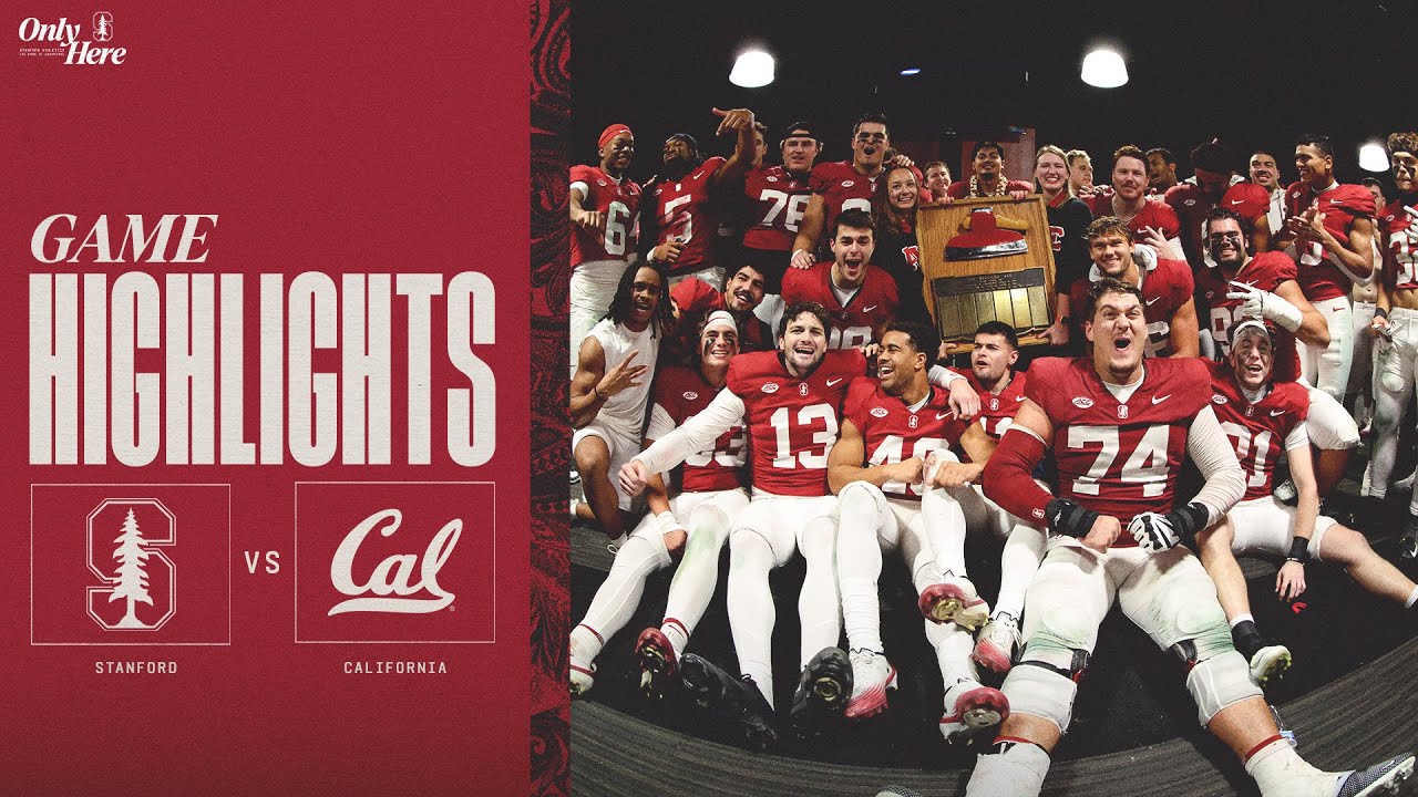 Highlights: Stanford Football Takes Down Cal (11/22/25) - YouTube