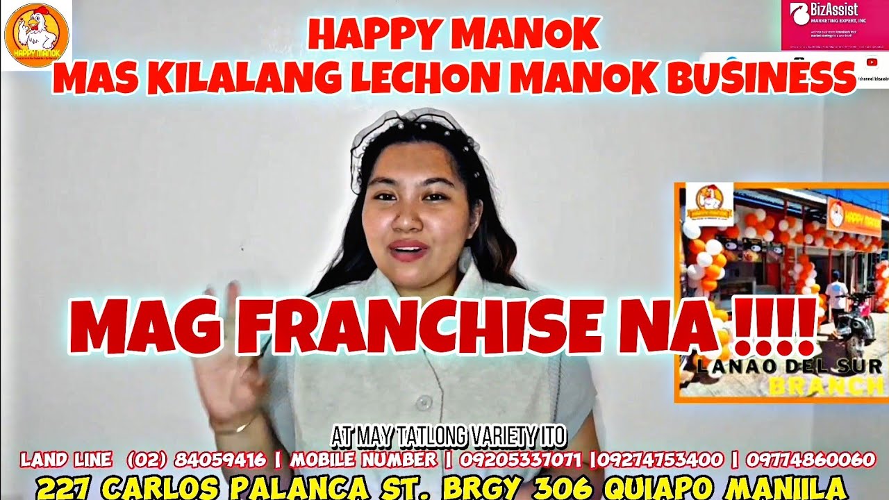 HAPPY MANOK O MAS KILALANG LECHON MANOK BUSINESS | #business #franchise ...