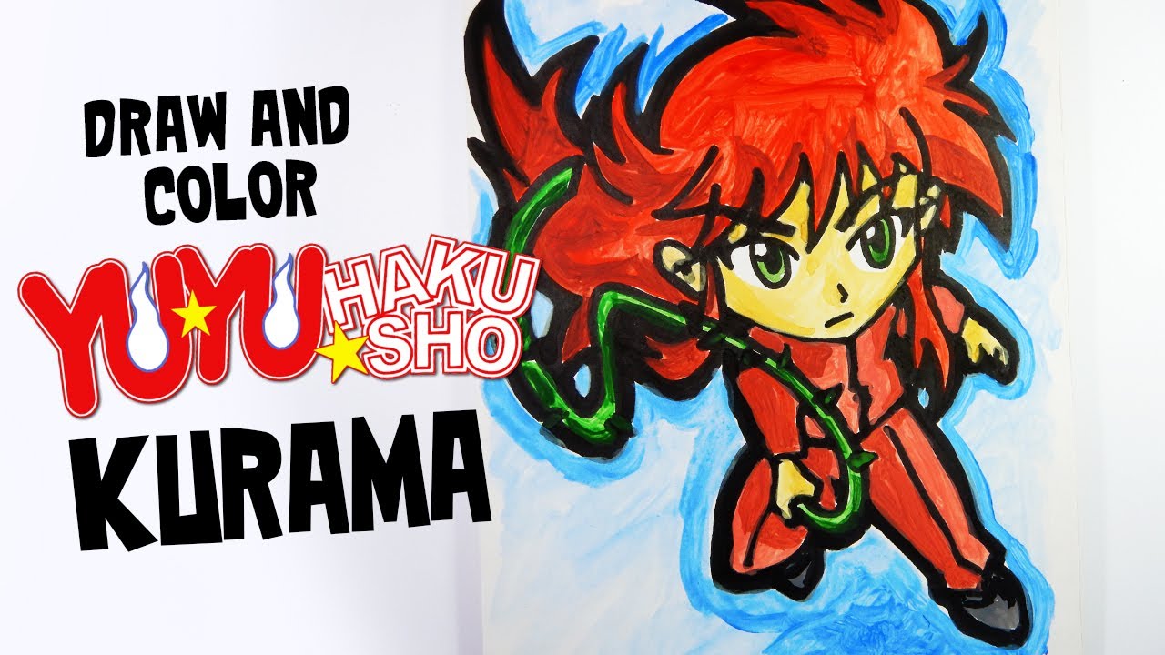 Kurama (Dennis) - YuYu Hakusho (Ghost Fighter) - Draw and Color (for ...