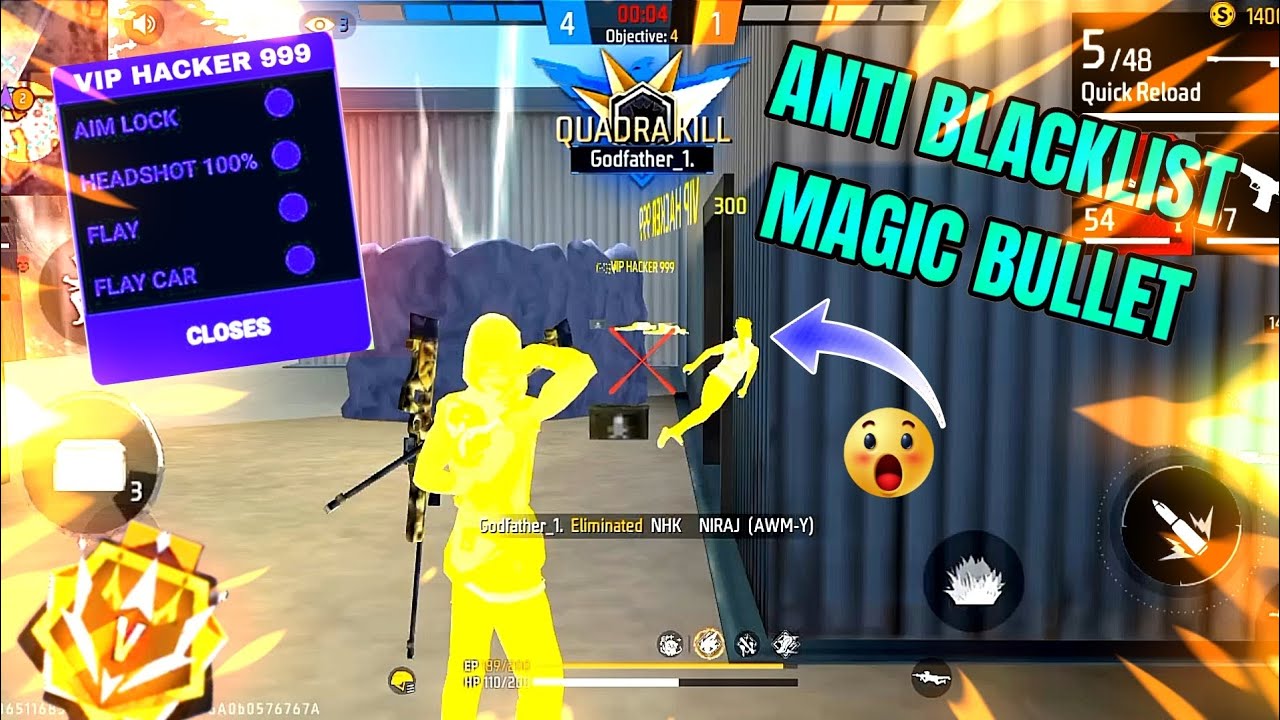Free fire Magic bullet Hack FF injector headshot Magic bullet config ...