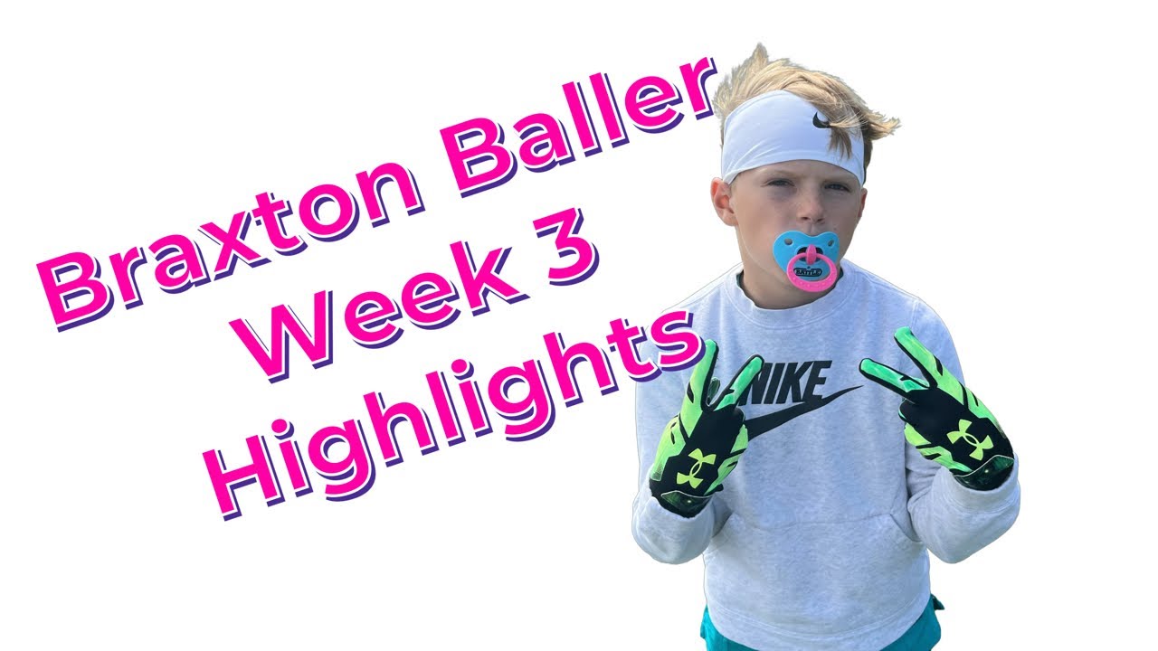 BRAXTON BALLER WEEK 3 NFL FLAG FOOTBALL HIGHLIGHTS MICHIGAN 9 YEAR OLD ...