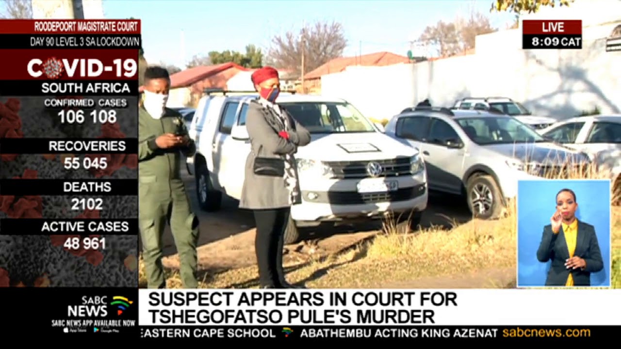 Suspect appears in court for Tshegofatso Pule's murder - YouTube
