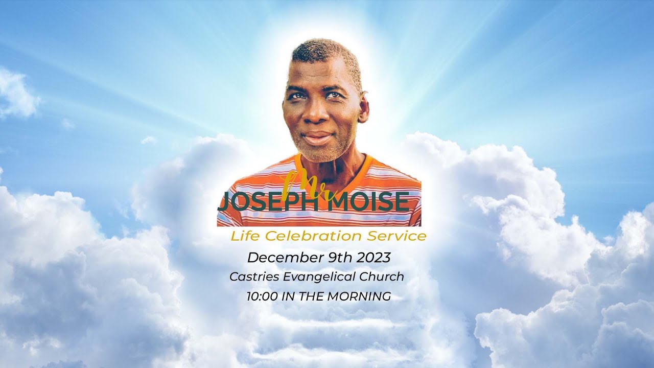 Life Celebration Ceremony of Joseph Moise - YouTube