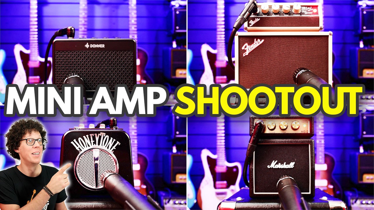 Exciting Mini Amp SHOOTOUT | Marshall vs Fender vs Danelectro vs Donner ...