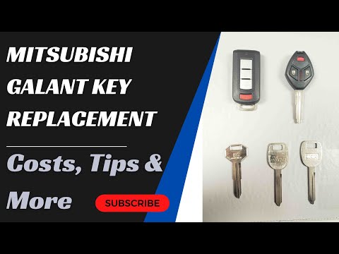 Mitsubishi Galant Key Replacement - How to Get a New Key. (Costs, Tips ...