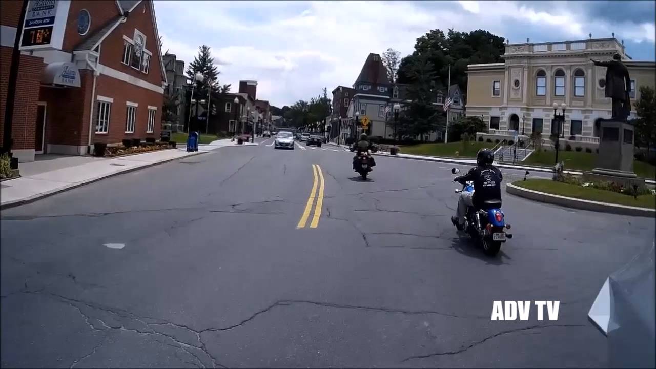 Motorcycle Ride North Adams to Pittsfield, Massachusetts - YouTube