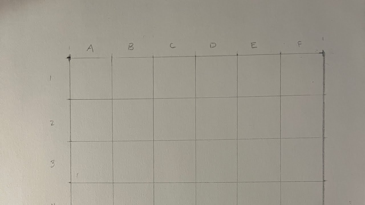Grid drawing project: How to make a 6x9 inch grid - YouTube