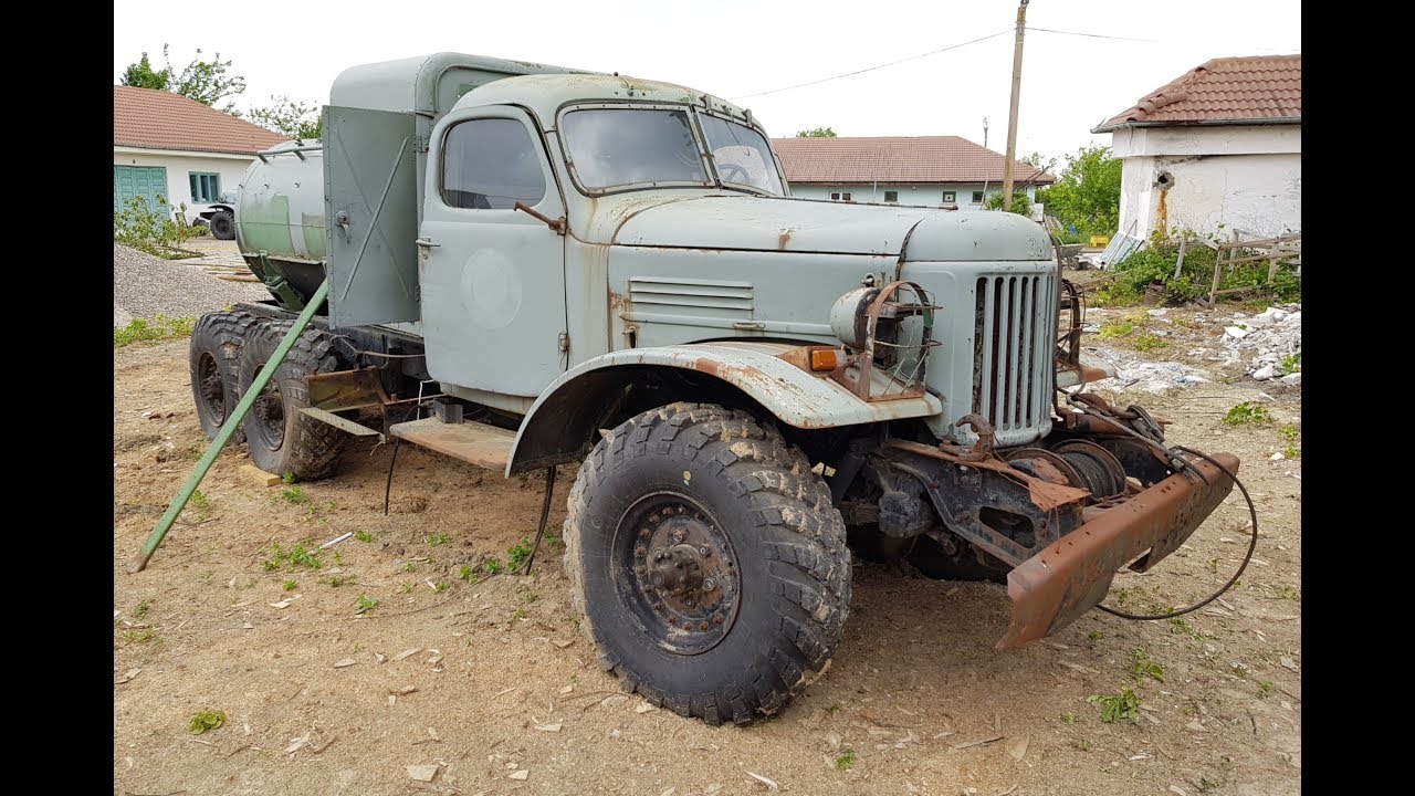 Old Russian ZIL-157 Truck - YouTube