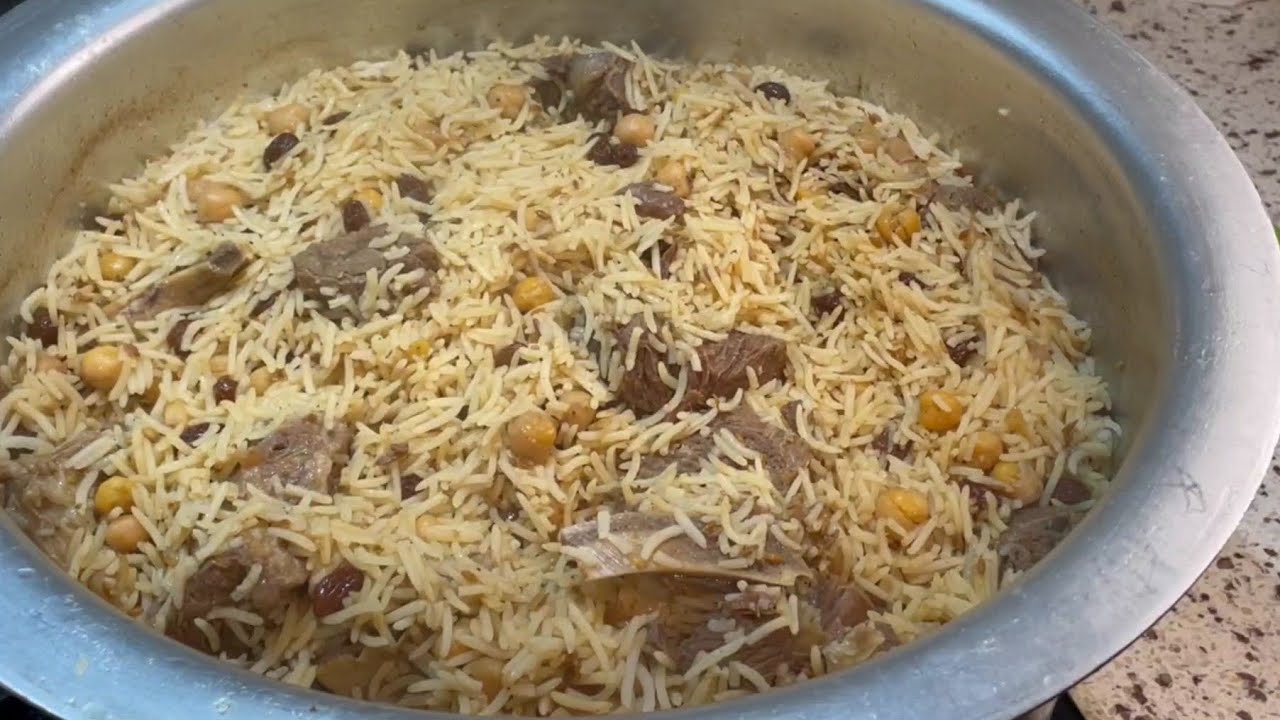 Peshawari Famous Pulao | Beef Mewa Chana Pulao | Very Easy pulao Recipe ...