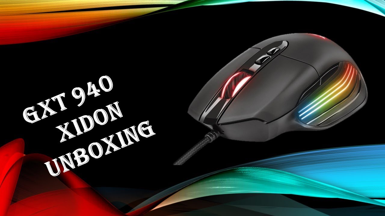 The GXT 940 Xidon RGB Gaming Mouse Unboxing - YouTube
