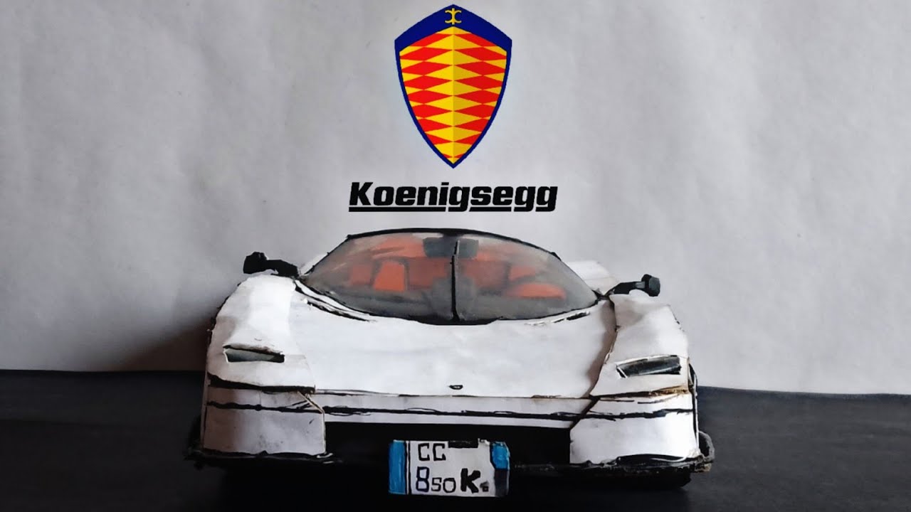 Koenigsegg cc850 is here now🤌 // cinematic video // Cardboard model ...