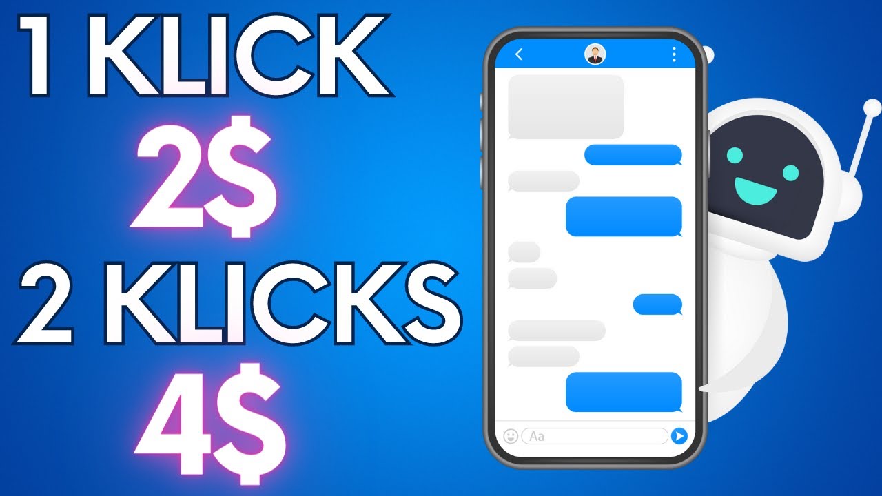 🤑Neuer Bot generiert 2$ pro Klick automatisiert Geld verdienen - YouTube