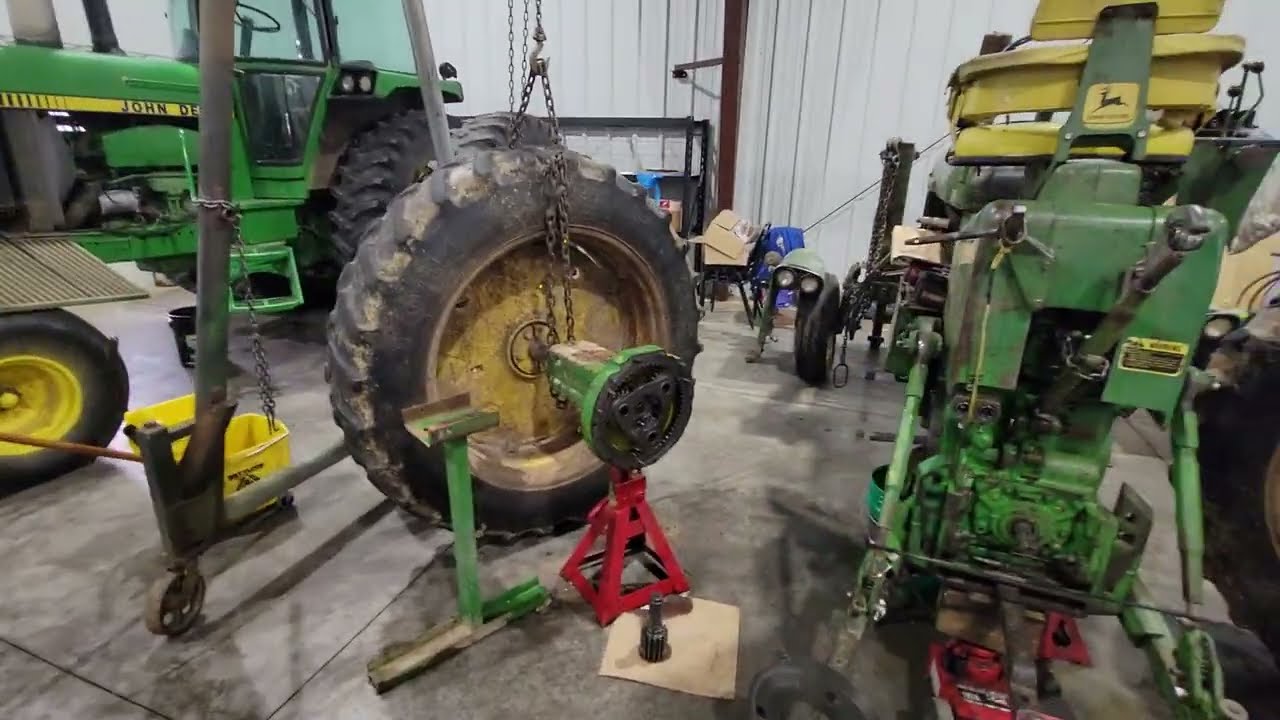 John Deere 4020 axle and Brake tips and tricks - YouTube