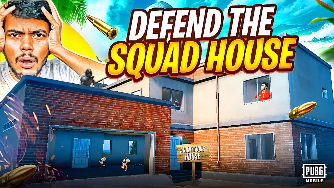 100 People Defend the Squad House Challenge - YouTube