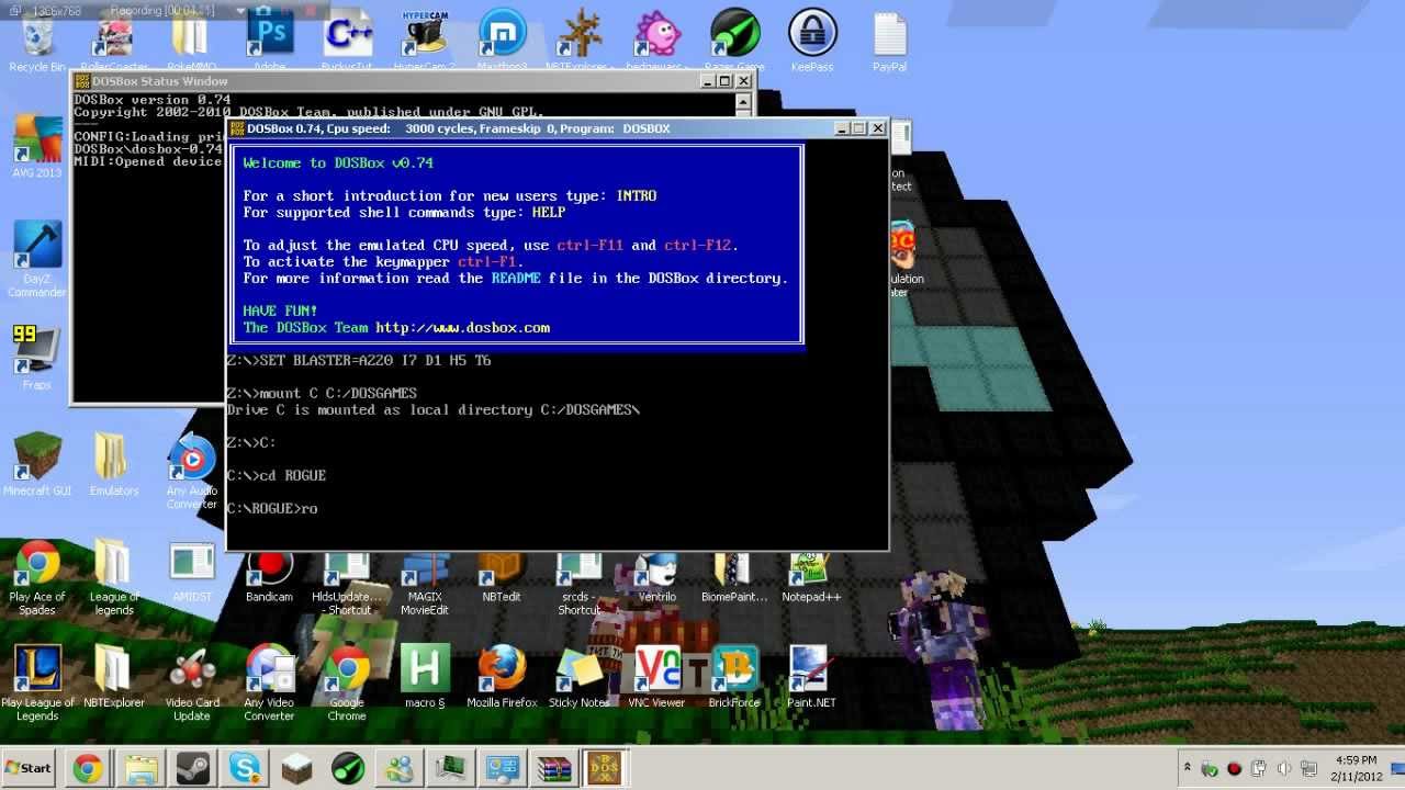 How to play Rogue on a Windows 7 computer - YouTube
