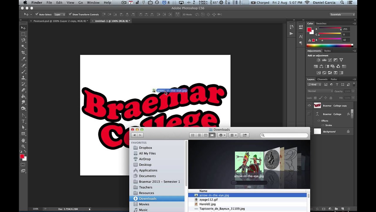8 Digital Media: Photoshop Intro Lesson (Video) (How-To) - YouTube