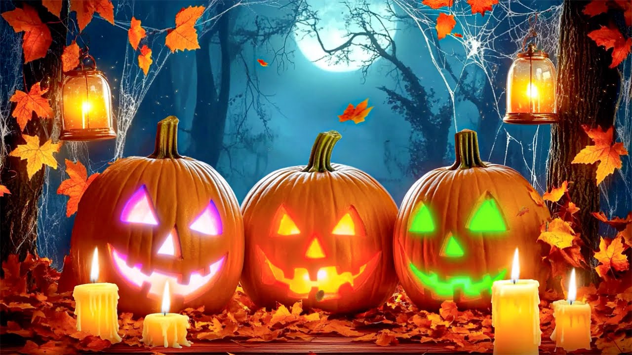 Best Spooky Halloween Playlist 2024, 🎃 Haunted Pumpkins, 👻 Relaxing ...