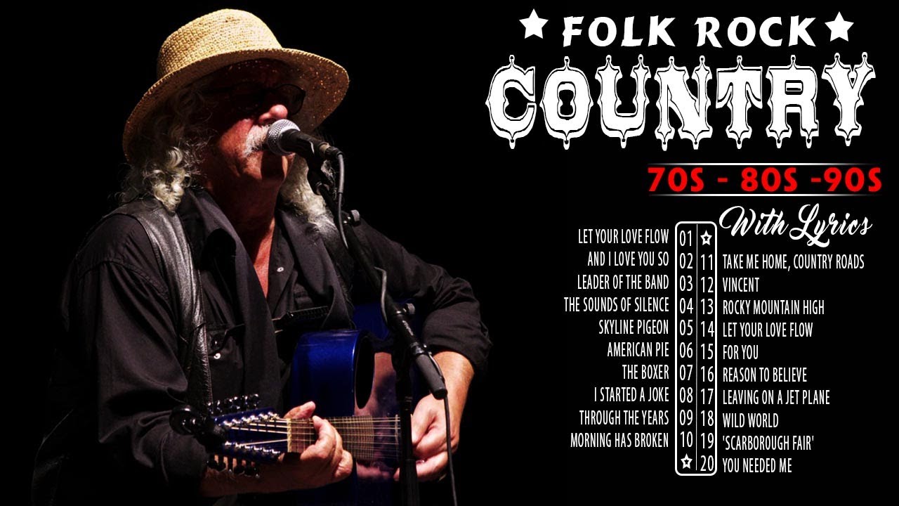 The Best Of Folk Rock With Lyrics - Don McLean, James Taylor, John ...