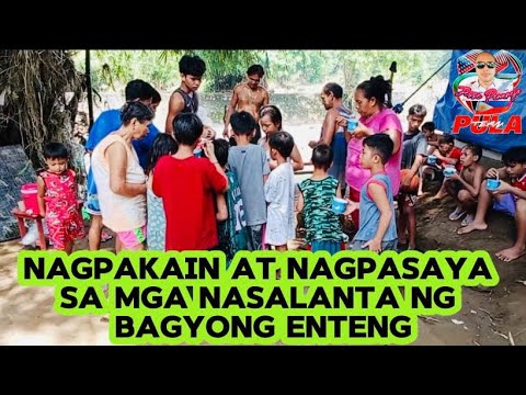 NAGPAKAIN at NAGPASAYA sa MGA NASALANTA ng BAGYONG ENTENG sa Brgy ...