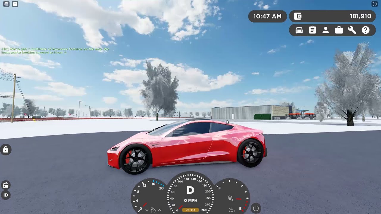 Roblox Greenville Car Review: Tesla Roadster (2mil) - YouTube