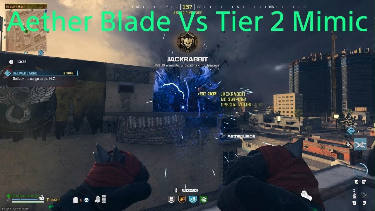 MWZ Aether Blade Vs Tier 2 Mimic. 15 Hits To Kill😎#gameplay #callofduty ...
