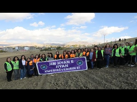 İpekyolu'nda Kadın Ormanı İçin Yüzlerce Fidan Kadın Eliyle Dikildi #gündem #van #ipekyolu