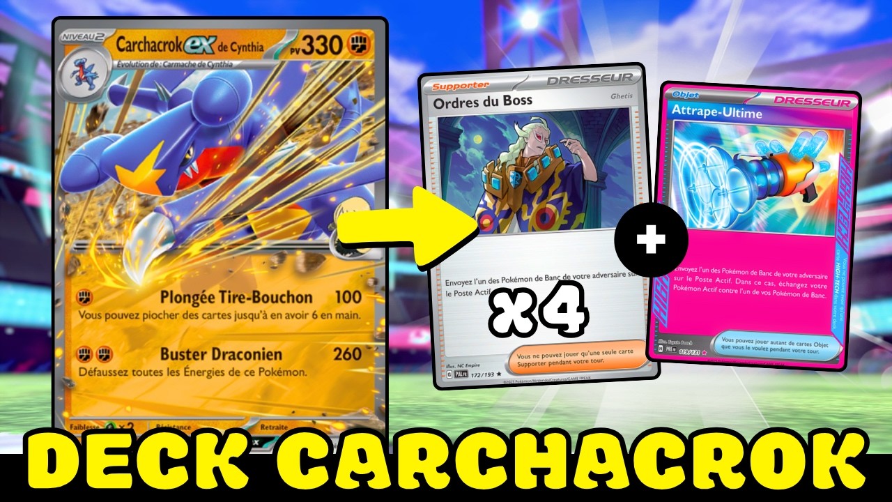 🦈 cette version AGGRO du DECK CARCHACROK est GÉNIAL ! - YouTube