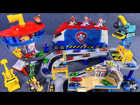 14 Minutes Satisfying with Unboxing，Cool city overpass rail car and Paw Patrol toys ASMR Review Toys