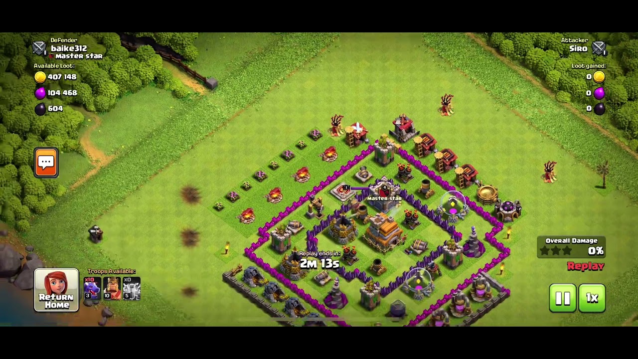 Clash of clans the phantom touch attack - YouTube