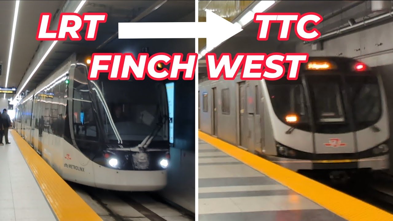 How to get from LRT FINCH WEST STN to TTC Yonge-University Line 1 - YouTube
