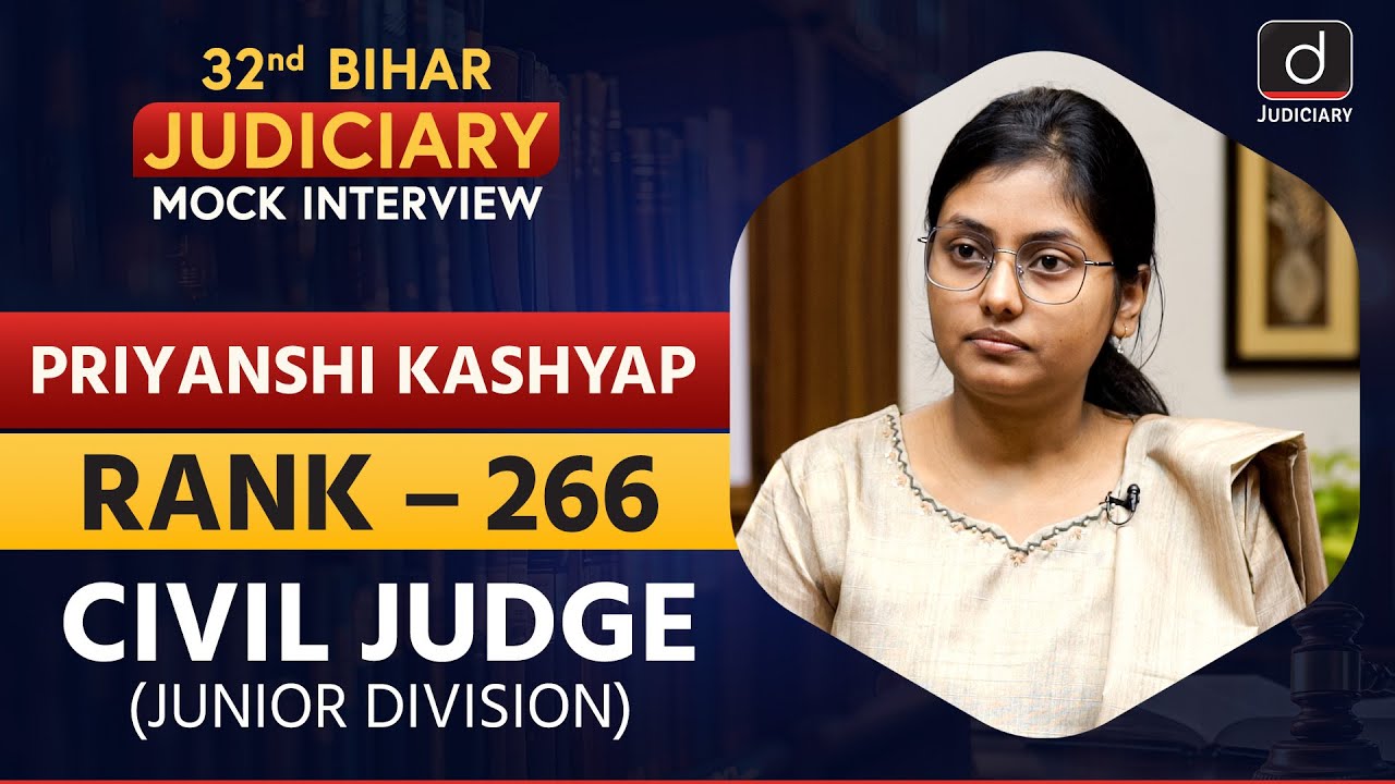 Priyanshi Kashyap, Rank–266 | Civil Judge | 32nd Bihar Judicial ...