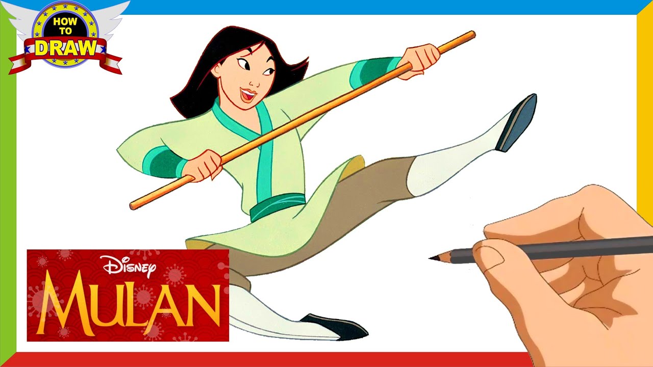 How to draw MULAN DISNEY | comic animation drawing tutorial - YouTube
