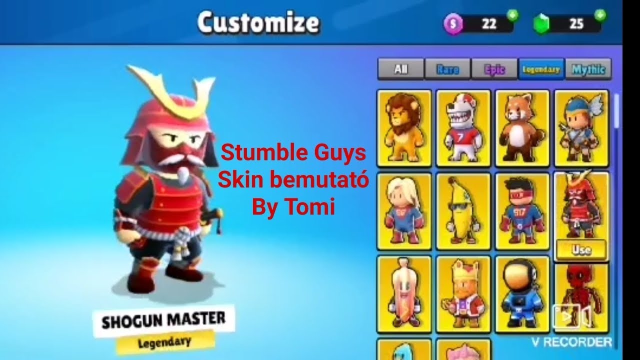 Stumble Guys Skin bemutató (By Tomi) 🤩 #stumbleguys #skins - YouTube
