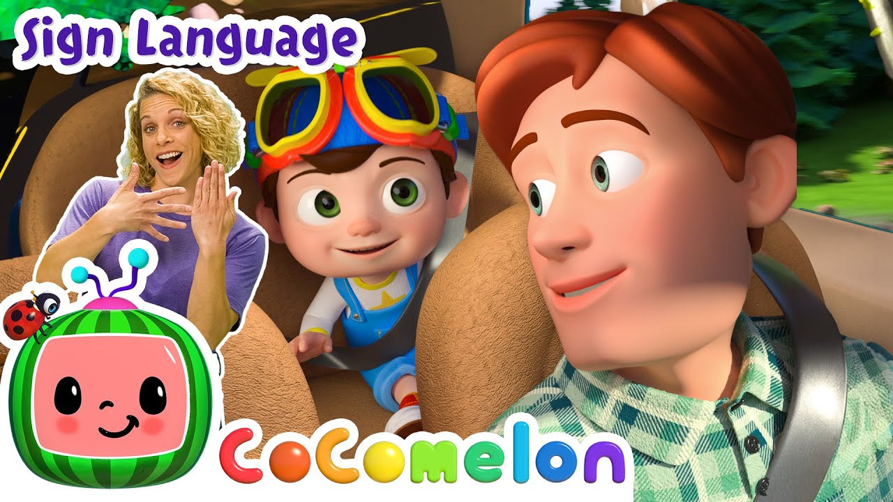 Car Ride Song: Are We There Yet? | Cocomelon Nursery Rhymes, Learn ASL ...