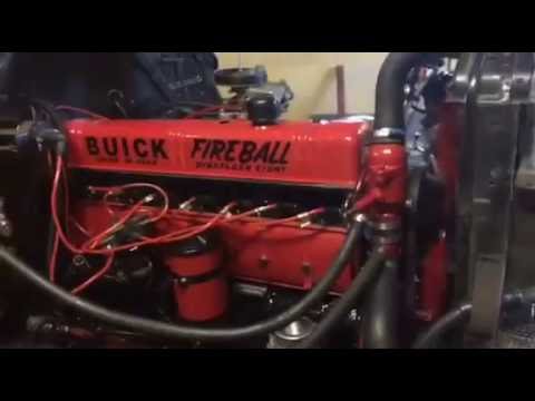 1941 Buick 248 Straight Eight running after rebuild - YouTube