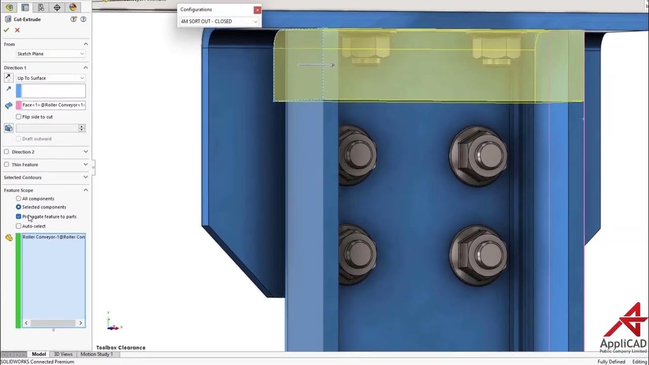 Propagate Assembly Features to Toolbox Parts | SOLIDWORKS 2023 - YouTube